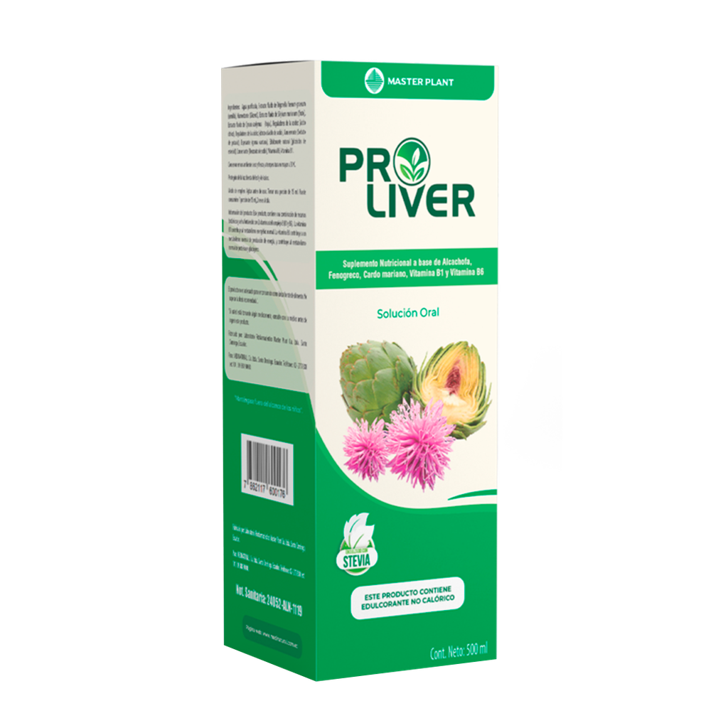 PRO LIVER SOLUCION ORAL 500ML MASTER PLANT | El Arbolito
